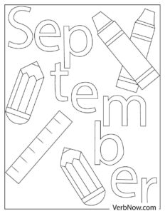 Free SEPTEMBER Coloring Pages for Download (Printable PDF)