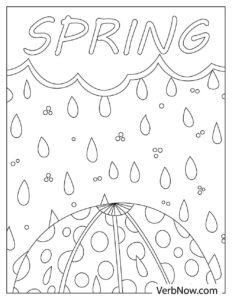 Free SPRING Coloring Pages & Book for Download (Printable PDF) - VerbNow