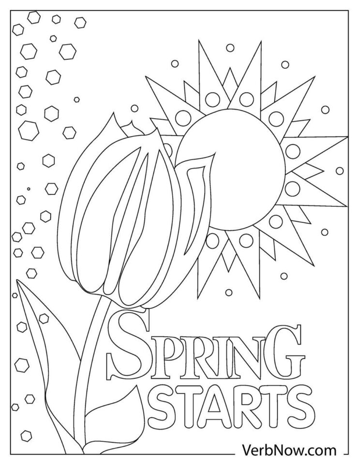 Free SPRING Coloring Pages for Download (Printable PDF)