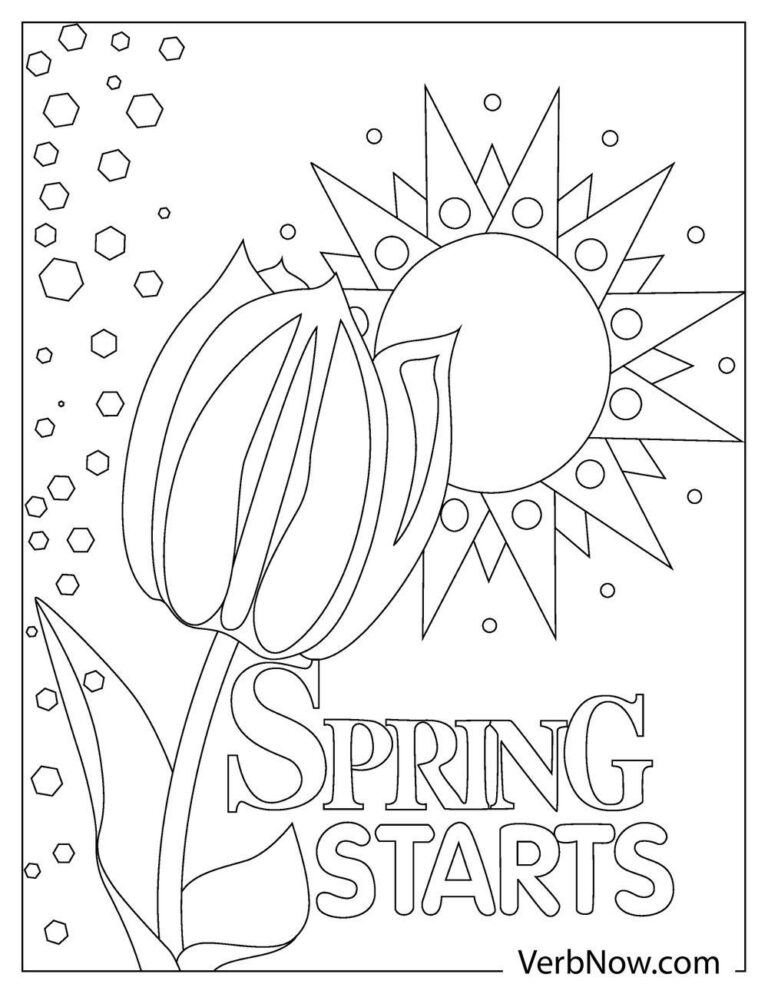 Free SPRING Coloring Pages for Download (Printable PDF)