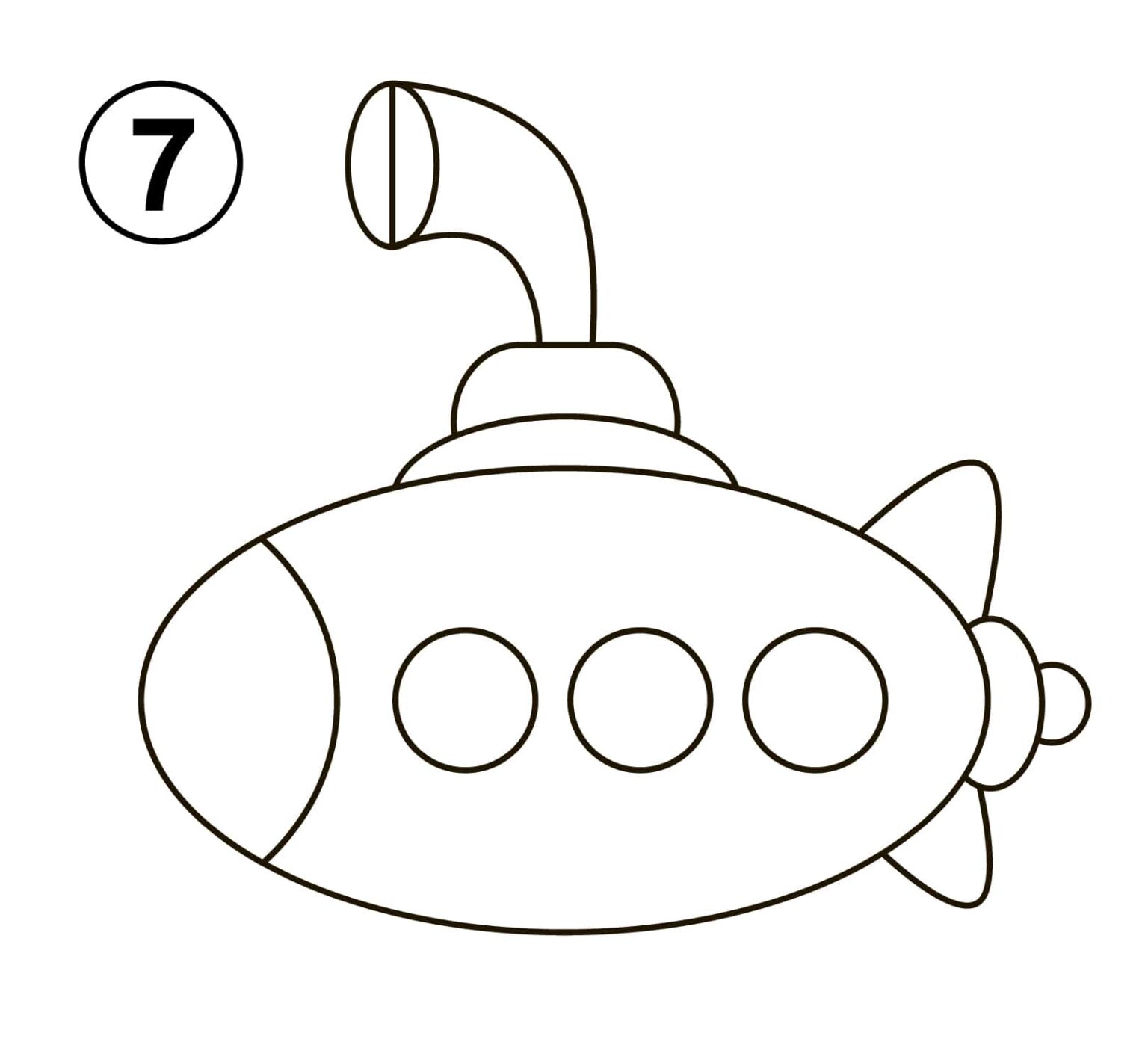 How to Draw a Submarine in 9 Easy Steps