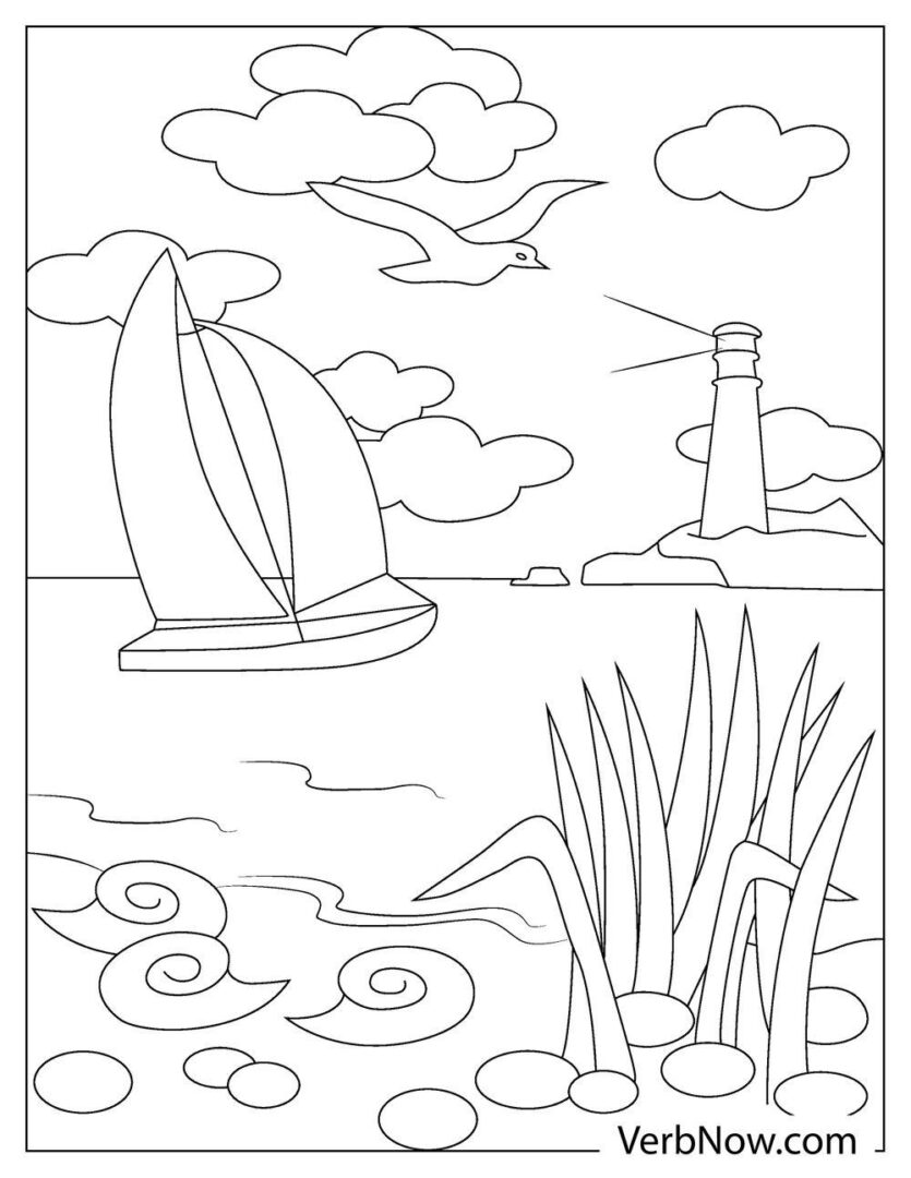 Free SUMMER Coloring Pages for Download (Printable PDF)