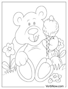 Free TEDDY BEAR Coloring Pages for Download (Printable PDF)