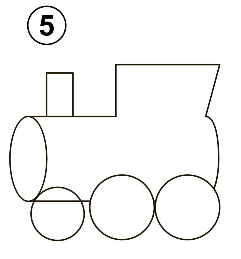 How to Draw a Toy Train in 10 Easy Steps