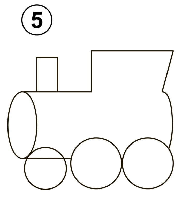 How to Draw a Toy Train in 10 Easy Steps