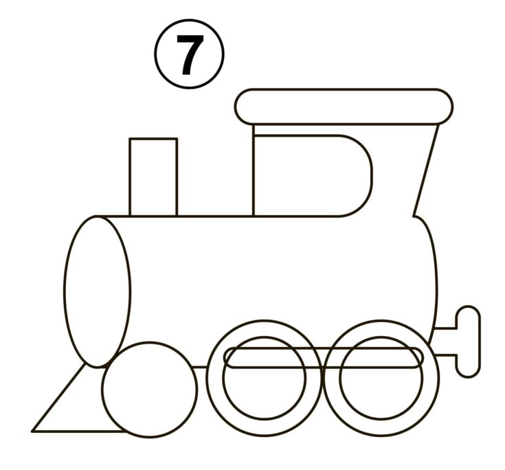 How to Draw a Toy Train in 10 Easy Steps