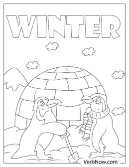 Free WINTER Coloring Pages for Download (Printable PDF)
