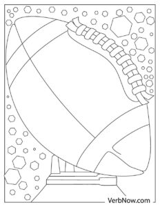 Free AMERICAN FOOTBALL Coloring Pages for Download (Printable PDF)