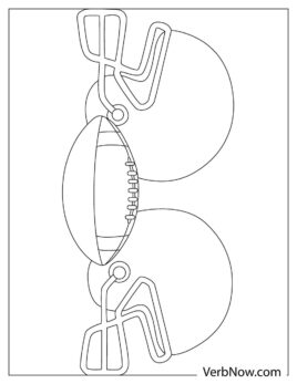 Free AMERICAN FOOTBALL Coloring Pages for Download (Printable PDF)