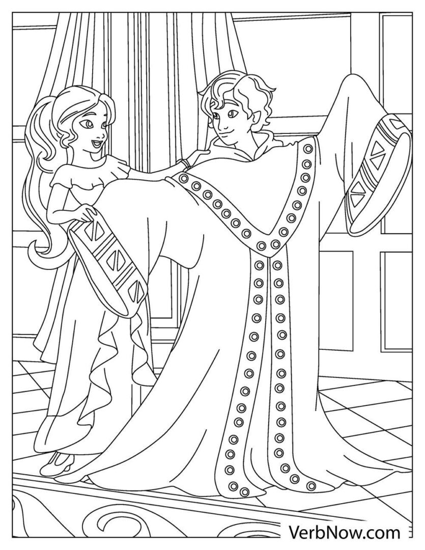 Free ELENA OF AVALOR Coloring Pages for Download (Printable PDF)