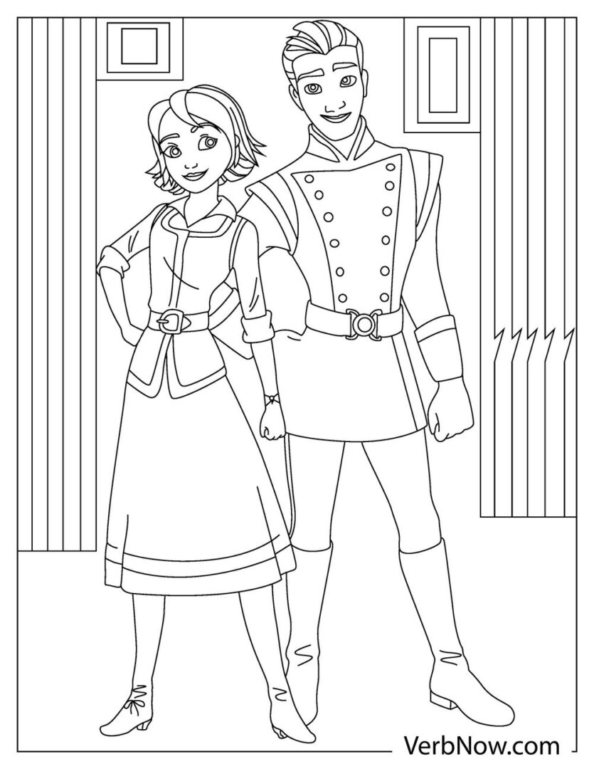 Free ELENA OF AVALOR Coloring Pages for Download (Printable PDF)