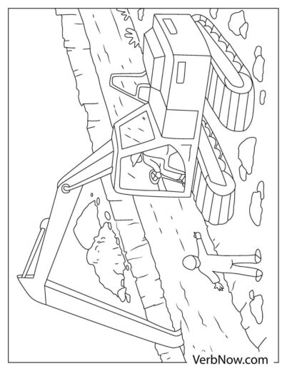 Free EXCAVATOR Coloring Pages for Download (Printable PDF)