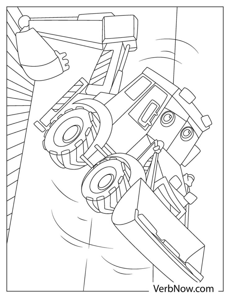 Free EXCAVATOR Coloring Pages for Download (Printable PDF)