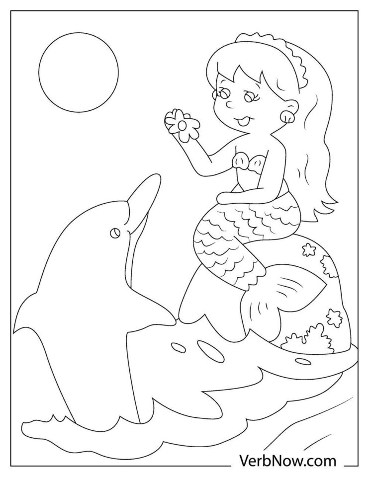 Free LITTLE MERMAID Coloring Pages for Download (Printable PDF)