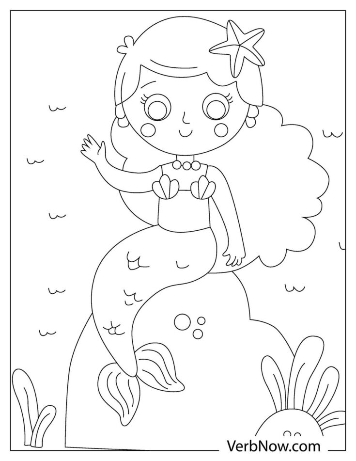 Free LITTLE MERMAID Coloring Pages for Download (Printable PDF)