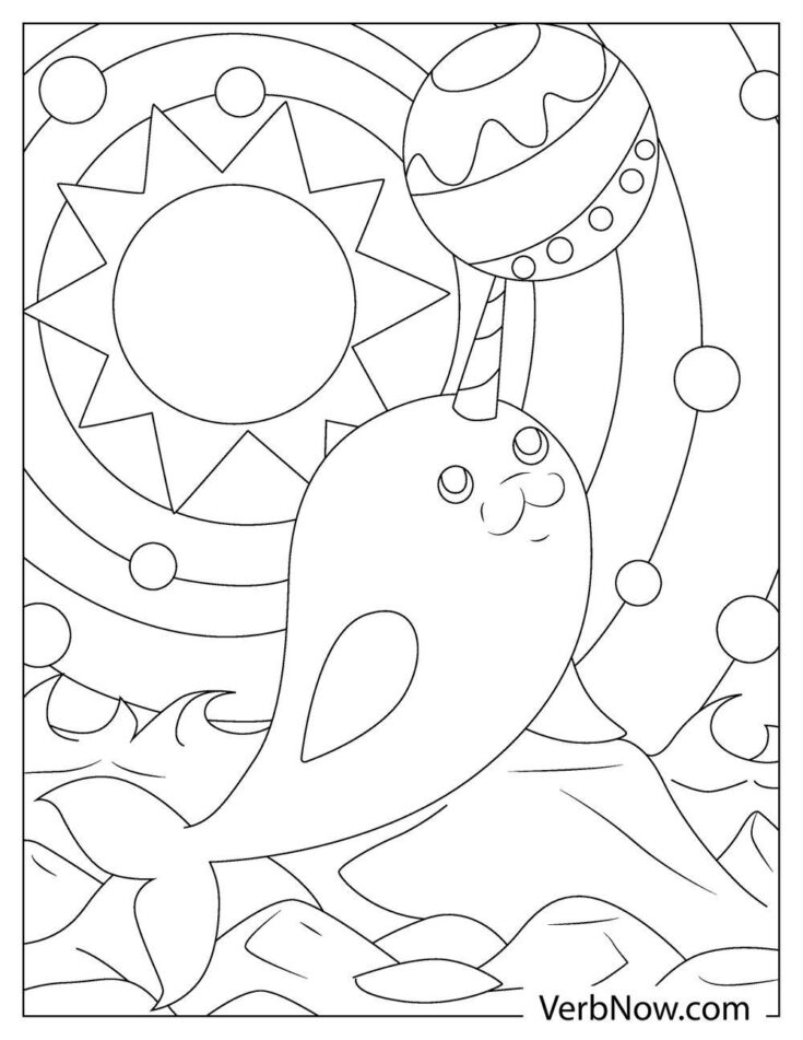 Free NARWHAL Coloring Pages for Download (Printable PDF)