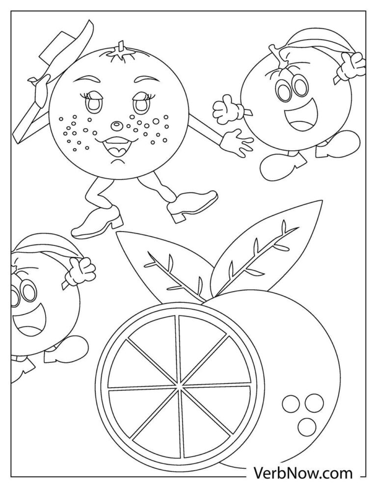 Free ORANGE Coloring Pages for Download (Printable PDF)