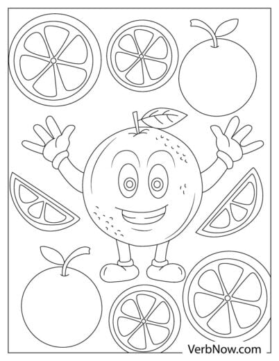Free ORANGE Coloring Pages for Download (Printable PDF)