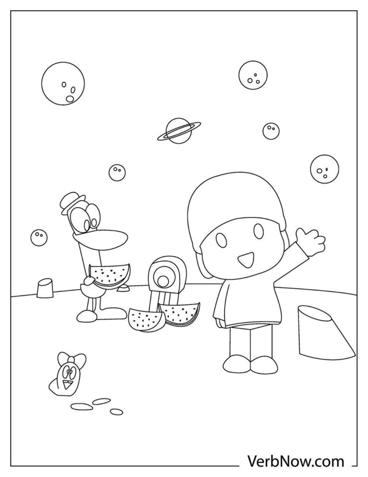 Free POCOYO Coloring Pages & Book for Download (Printable PDF) - VerbNow