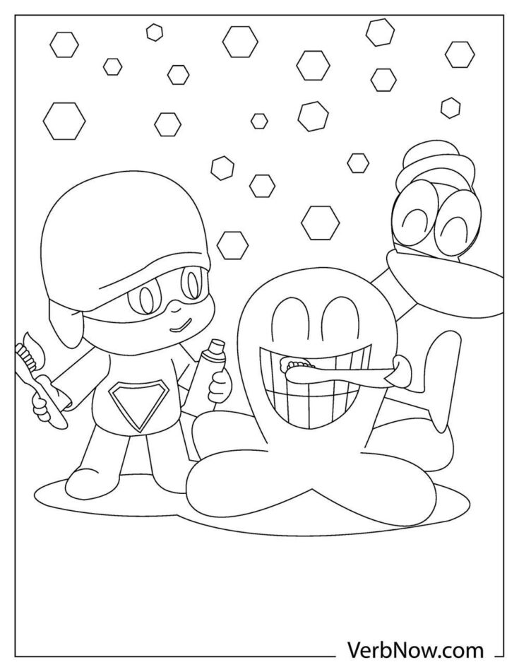 Free POCOYO Coloring Pages & Book for Download (Printable PDF) - VerbNow
