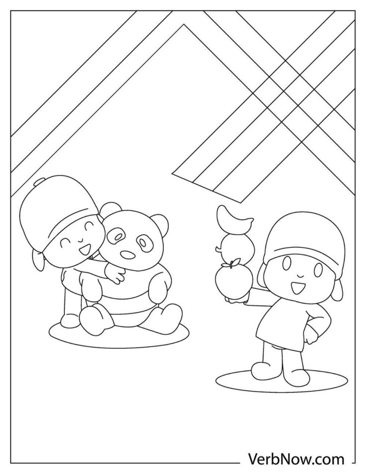 Free POCOYO Coloring Pages & Book for Download (Printable PDF) - VerbNow
