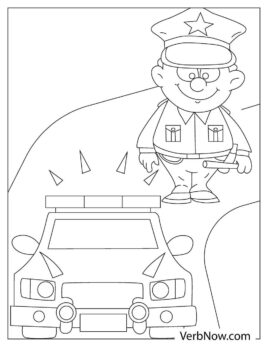 Free POLICE Coloring Pages for Download (Printable PDF)