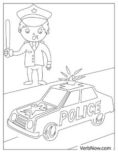 Free POLICE Coloring Pages for Download (Printable PDF)