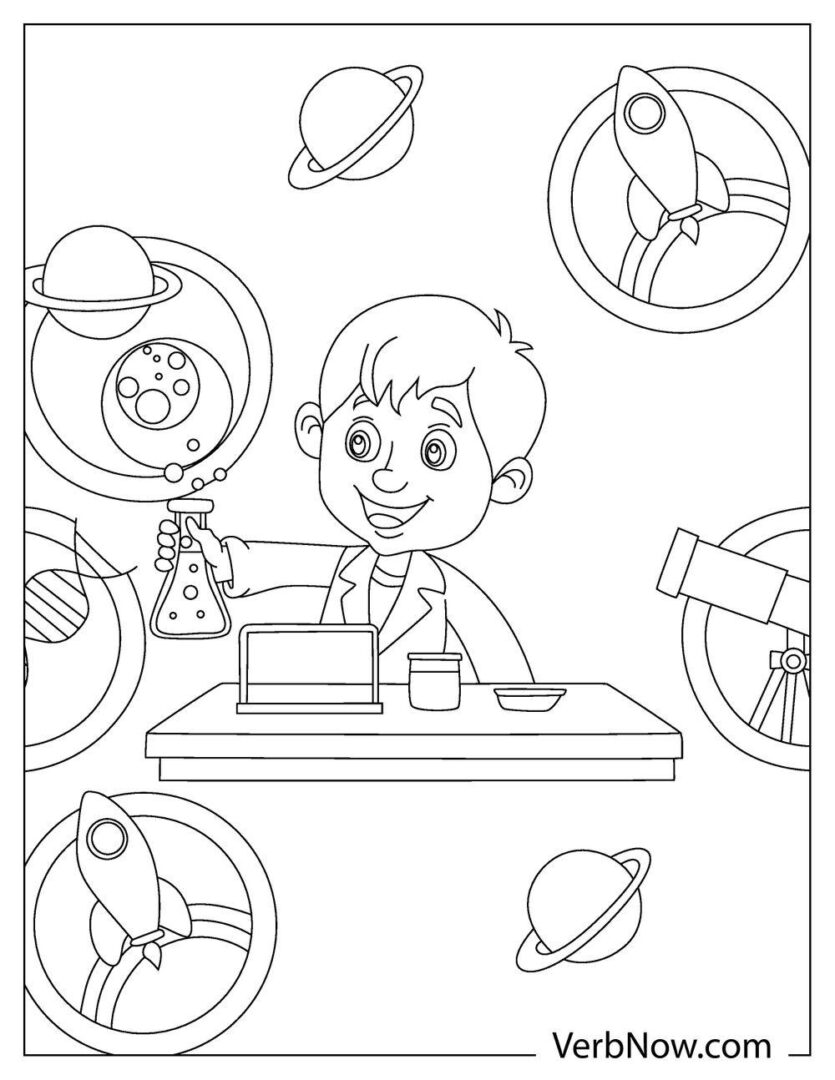 Free SCIENCE Coloring Pages for Download (Printable PDF)
