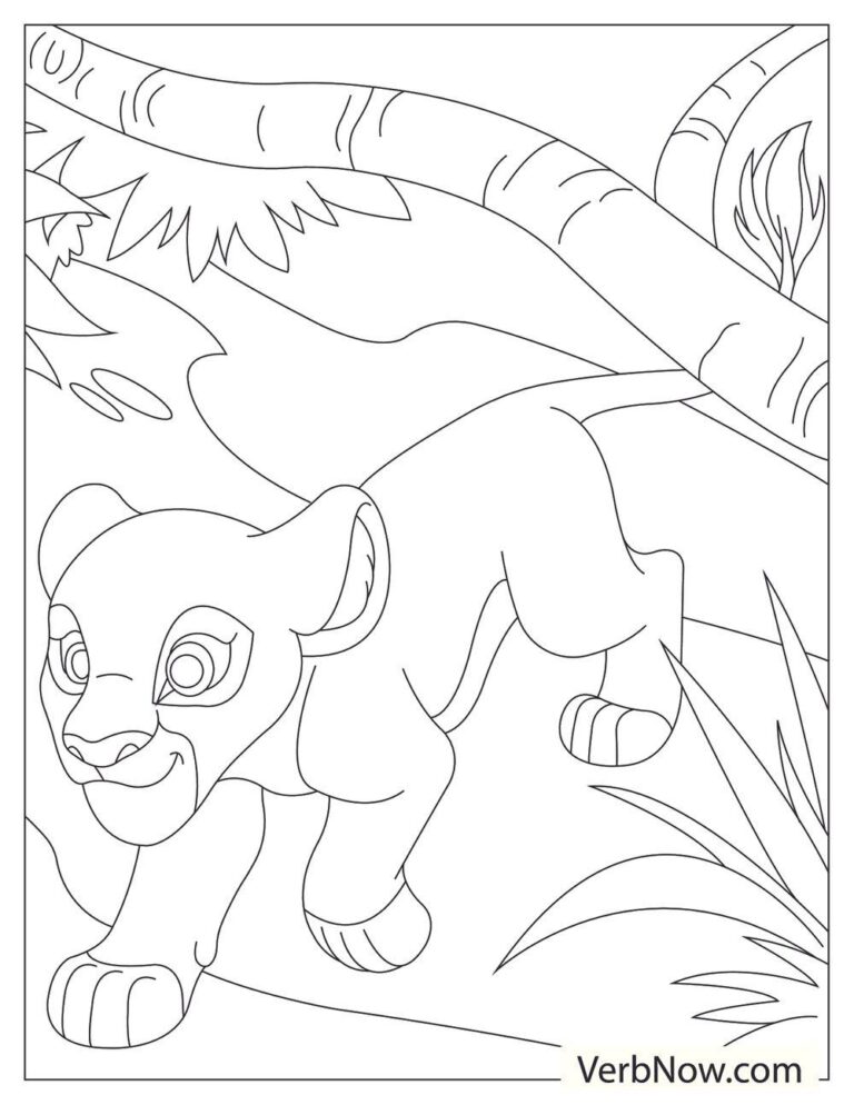 Free SIMBA Coloring Pages for Download (Printable PDF)