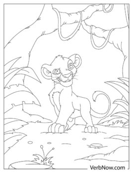 Free SIMBA Coloring Pages for Download (Printable PDF)