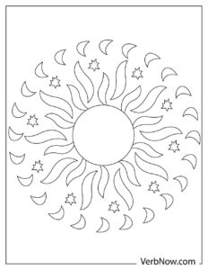 Free SUN AND MOON Coloring Pages & Book for Download (Printable PDF ...