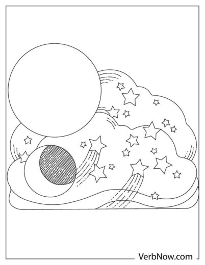 Free SUN AND MOON Coloring Pages for Download (Printable PDF)