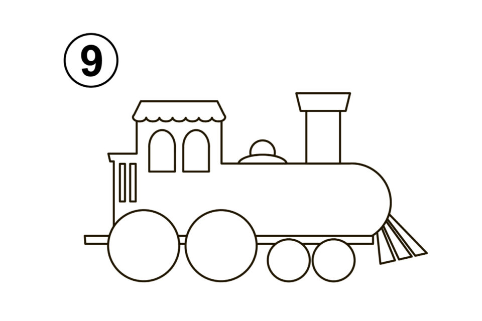 How to Draw a Steam Train in 12 Easy Steps - VerbNow