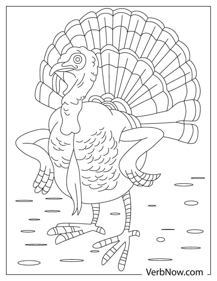 Free TURKEY Coloring Pages for Download (Printable PDF)