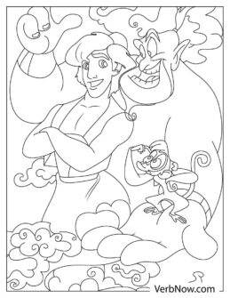 Free ALADDIN Coloring Pages for Download (Printable PDF)