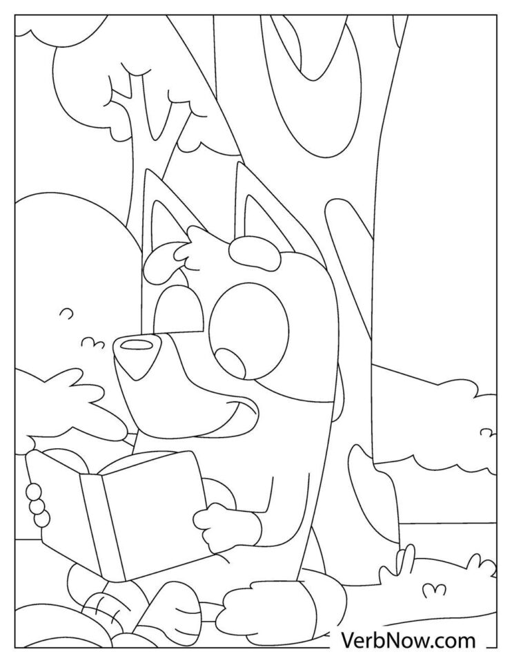Free BLUEY Coloring Pages & Book for Download (Printable PDF) - VerbNow
