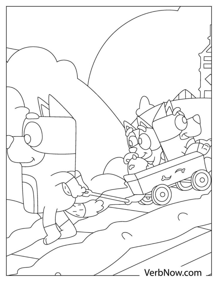 39 Free BLUEY Coloring Pages (Printable PDF)