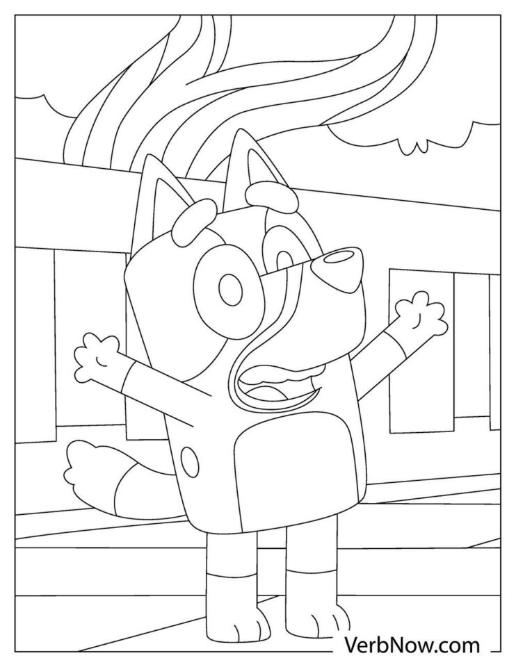 39 Free BLUEY Coloring Pages (Printable PDF)