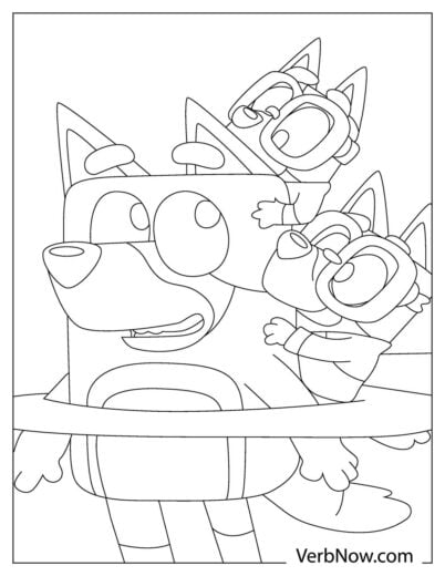 39 Free BLUEY Coloring Pages (Printable PDF)