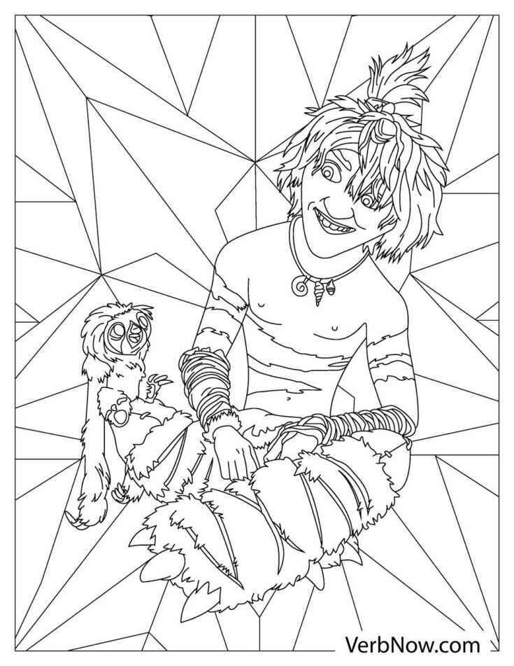 Free CROODS Coloring Pages for Download (Printable PDF)