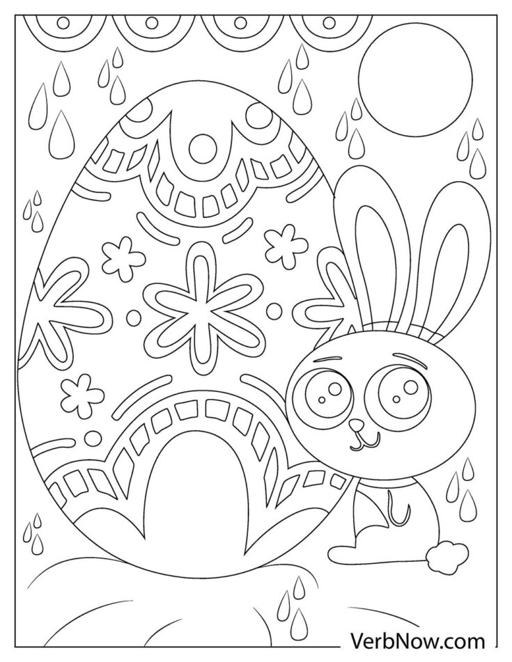 Free EASTER BUNNY Coloring Pages for Download (Printable PDF)