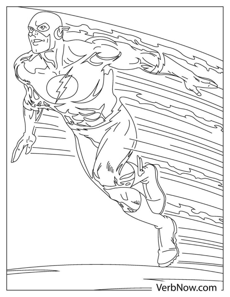 Free FLASH Coloring Pages for Download (Printable PDF)