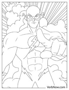 Free FLASH Coloring Pages for Download (Printable PDF)