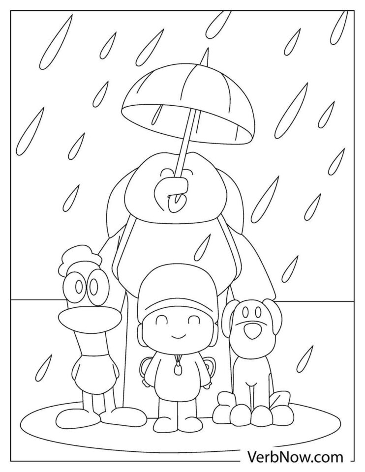 Free RAIN Coloring Pages for Download (Printable PDF)