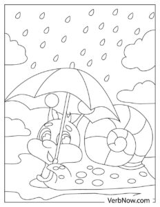 Free RAIN Coloring Pages for Download (Printable PDF)