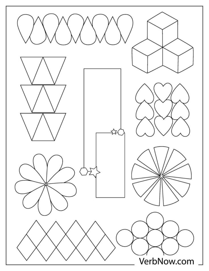 Free SHAPES Coloring Pages for Download (Printable PDF)
