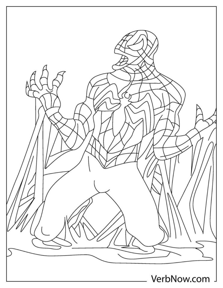 Free VENOM Coloring Pages for Download (Printable PDF)