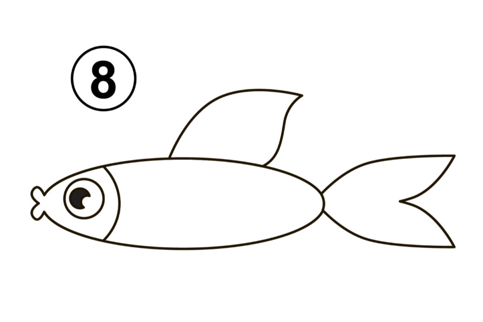 How to Draw a Blue Fish in 12 Easy Steps