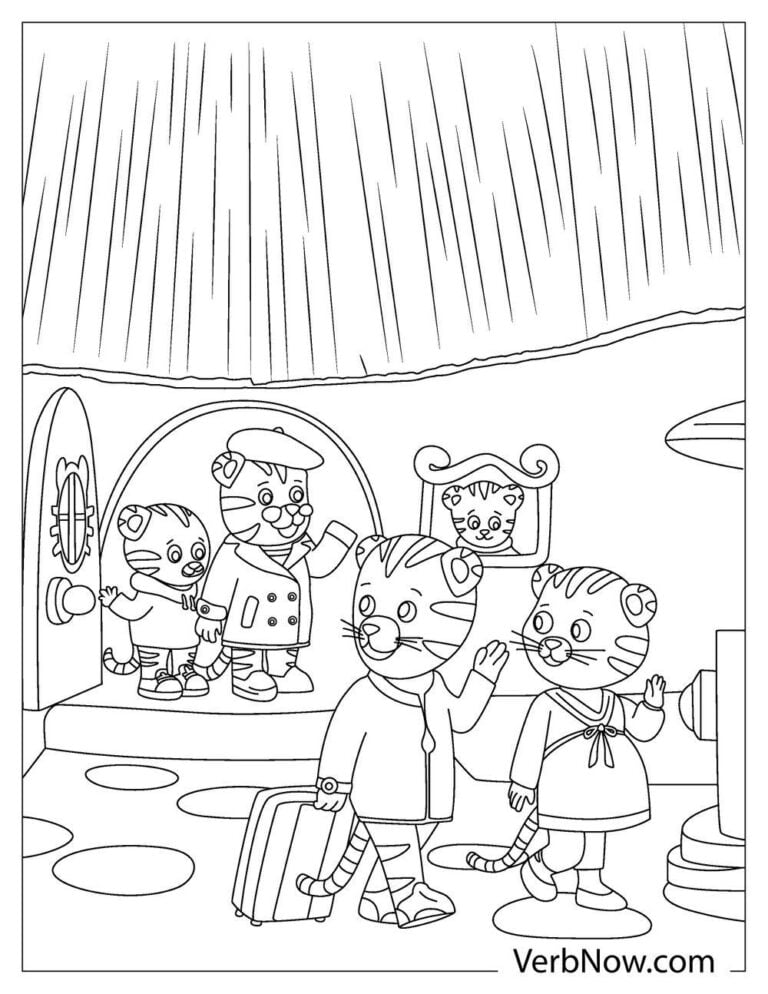 Free DANIEL TIGER Coloring Pages for Download (Printable PDF)