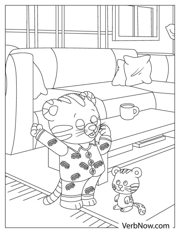 Free DANIEL TIGER Coloring Pages for Download (Printable PDF)